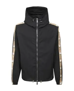 Dsquared2 Hooded Casual Jacket With Drawstring Details