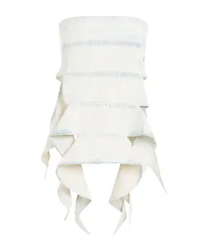 Y/project Strapless Asymmetric Hem Denim Top - No