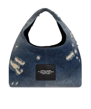 Marc Jacobs Distressed Denim Shoulder Bag