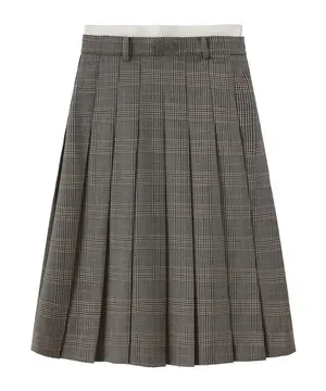Marissa Chiara Plaid Pleated Skirt