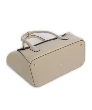 COCCINELLE Double Beat Foldover Top Tote Bag - Nude