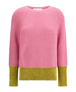 Marni Two-toned Knitted Jumper - Pink