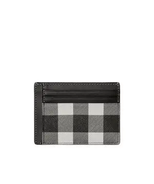Burberry Check-print Card Case - Black