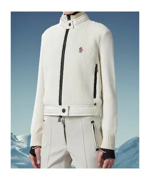 Moncler Wool Zip-up Cardigan