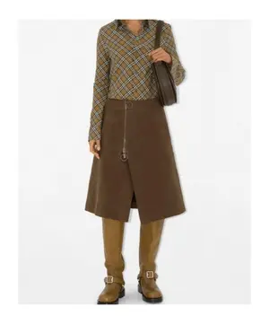 Burberry Check Printed Long Sleeved Shirt - Oxide