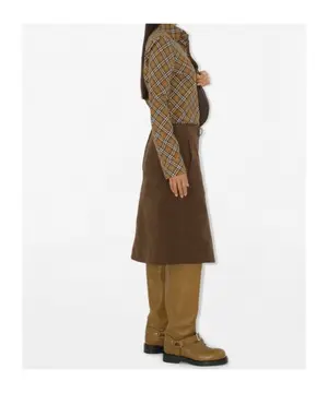 Burberry Check Printed Long Sleeved Shirt - Oxide
