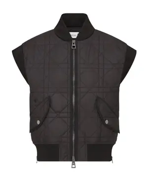 Dior Macro Cannage Quilted Vest - No