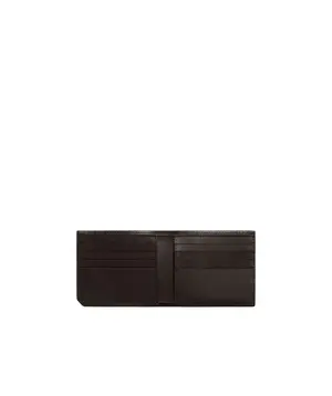 Bottega Veneta Intrecciato Piccolo Bi-fold Wallet - Fudge