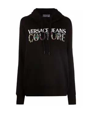 Versace Logo Print Hoodie