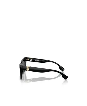 Burberry Cat Eye Sunglasses With Logo Detail - Black