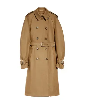 Sportmax Double-breasted Trench Coat - Brown