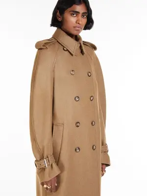 Sportmax Double-breasted Trench Coat - Brown