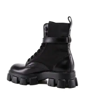 Prada Ankle Wrap Combat Boots