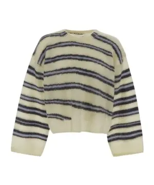 Acne Studios Striped Jacquard Knit Crewneck Jumper