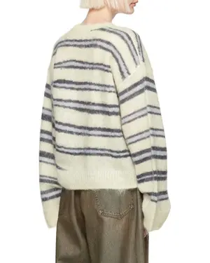 Acne Studios Striped Jacquard Knit Crewneck Jumper