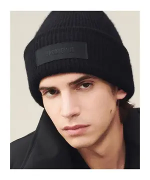 Jacquemus Gros Grain Logo Patch Beanie