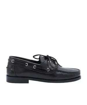 AeydĒ Harris Round Toe Lace-up Shoes - Black