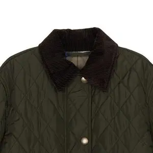 Burberry Belted Waist Quilted Jacket - Shale