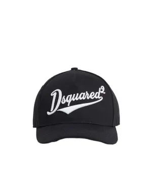 Dsquared2 Logo Embroidered Baseball Cap - Black
