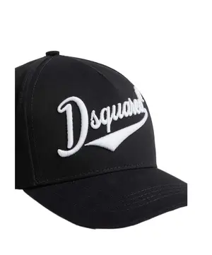 Dsquared2 Logo Embroidered Baseball Cap - Black
