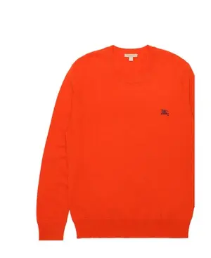 Burberry Pullover With Logo Detail - Orange
