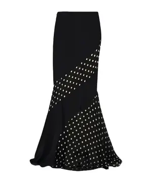 Nina Ricci Polka Dot Maxi Skirt