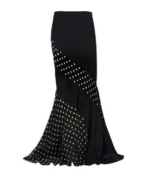 Nina Ricci Polka Dot Maxi Skirt