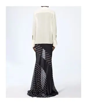 Nina Ricci Polka Dot Maxi Skirt