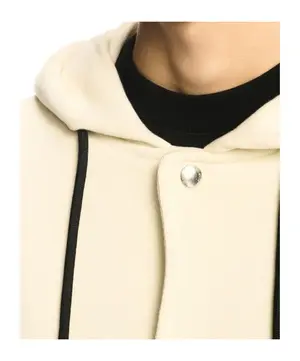 Off-White Striped Hooded Bomber Jacket