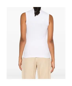 Brunello Cucinelli Monili Chain Detail Ribbed Tank Top