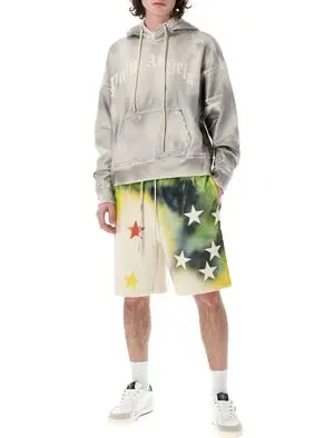 Palm Angels Star Sprayed Drawstring Track Shorts