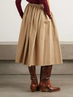 Gabriela Hearst Pleated Midi Skirt