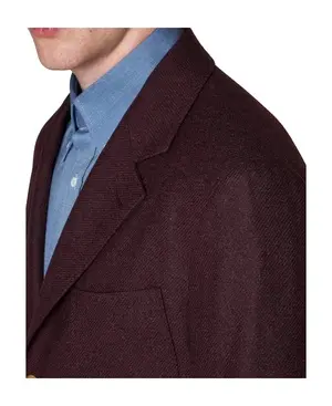 Brunello Cucinelli Long-sleeved Suit Coat - Red