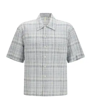 SUNFLOWER Checked Short Sleeve Shirt - Gray
