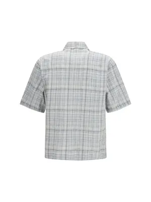 SUNFLOWER Checked Short Sleeve Shirt - Gray