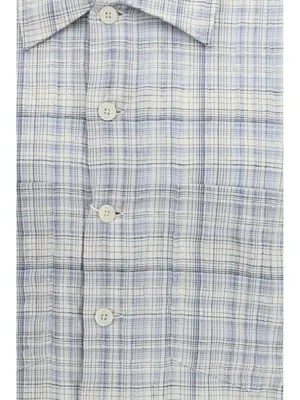 SUNFLOWER Checked Short Sleeve Shirt - Gray