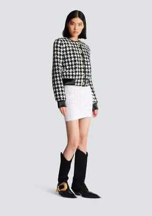 Balmain Houndstooth Tweed Jacket