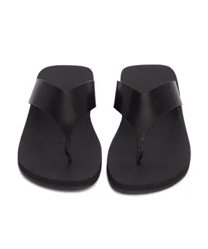 THE ROW Dune Classic Ginza Slip-on Slides - Black