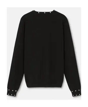 Versace Embellished Crewneck Sweater