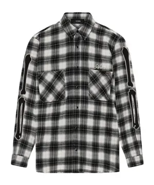 Amiri Long-sleeved Checked Shirt