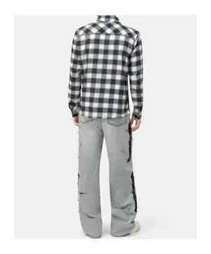 Amiri Long-sleeved Checked Shirt