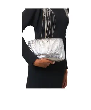 Dries Van Noten Pillow Clutch - Silver