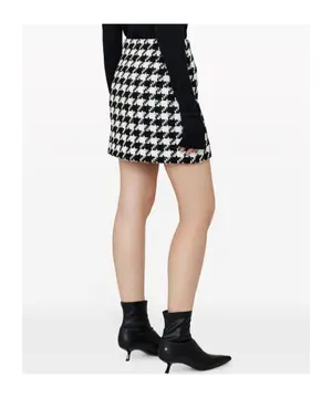 ANINE BING Ada Houndstooth Mini Skirt