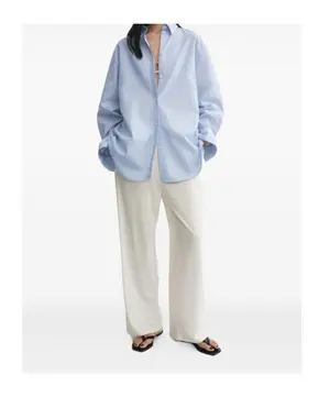 TOTEME Oversized Button-up Shirt - Sky Color