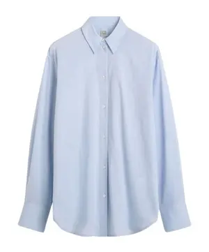TOTEME Oversized Button-up Shirt - Sky