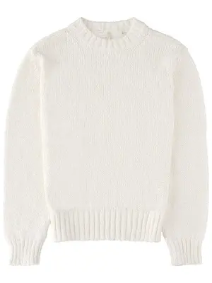 SUNFLOWER Frederik Cropped Crewneck Knitted Sweater - No
