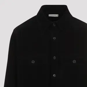 Saint Laurent Button Detailed Pointed-collar Overshirt