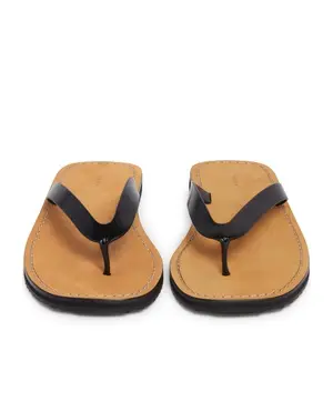 THE ROW City Thong-strap Sandals - Black