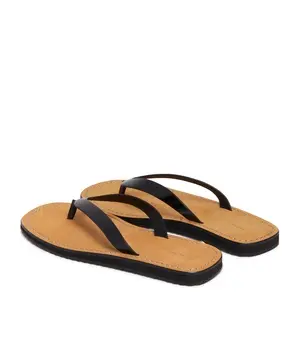THE ROW City Thong-strap Sandals - Black