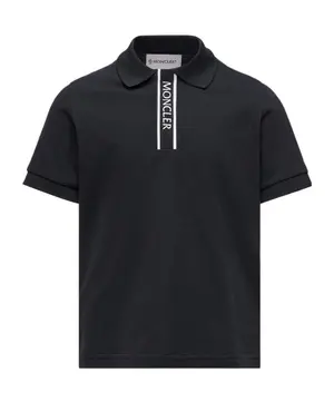Moncler Logo-trimmed Short-sleeved Polo Shirt